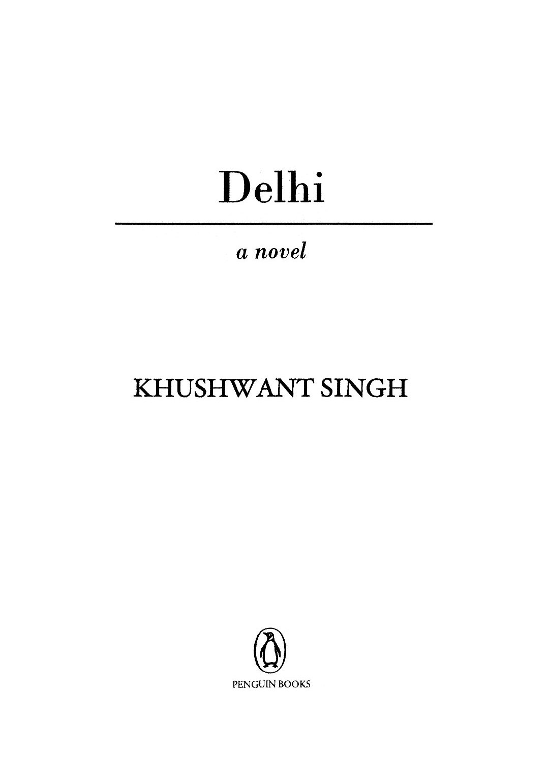 Delhi: A Novel - খুশবন্ত সিং | বইবাজার.কম